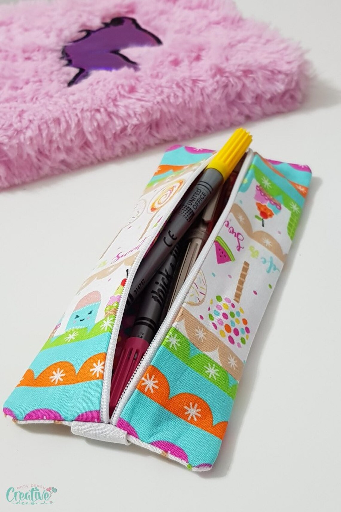 Notebook Pencil Holder Sewing Pattern Elastic Pen Holder | Etsy