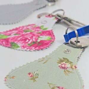 DIY Fabric Keychains Template, DIY Keychains, DIY Fabric Keychain ...