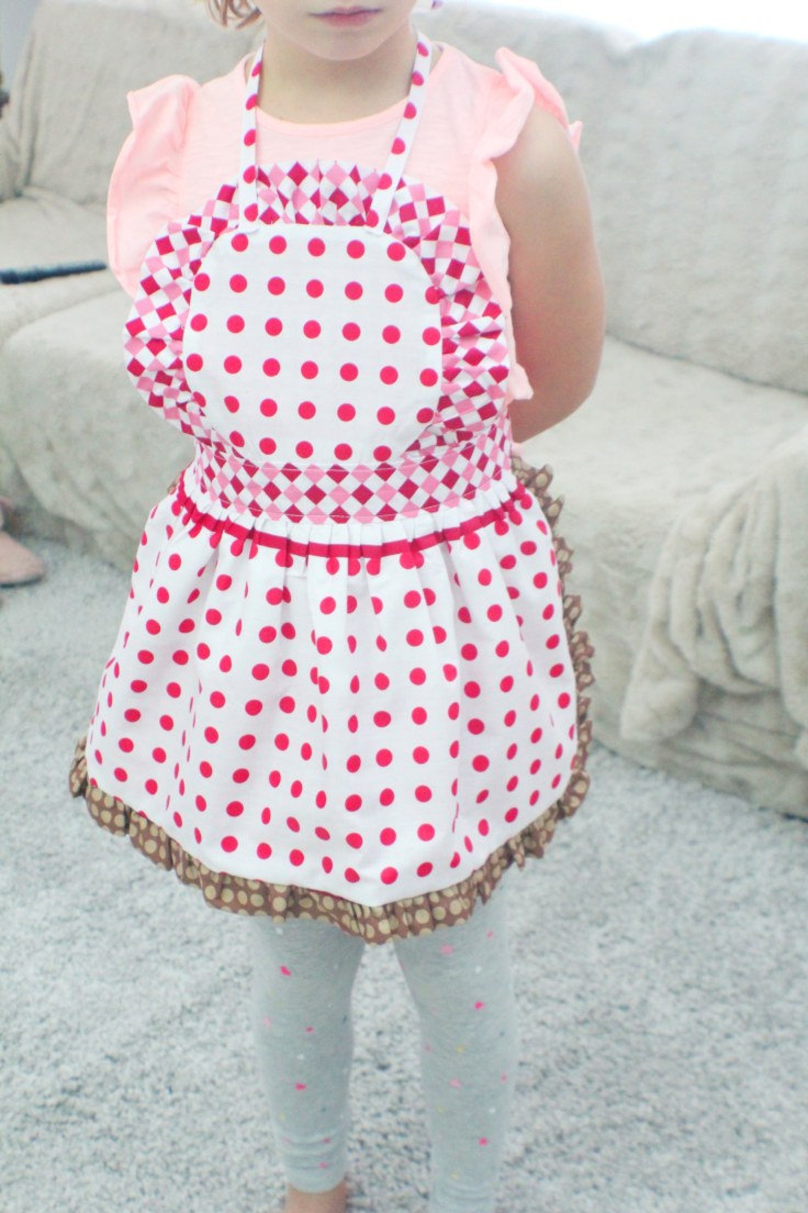 Reversible Apron Sewing Pattern, Kids Apron Pattern, Reversible Apron ...