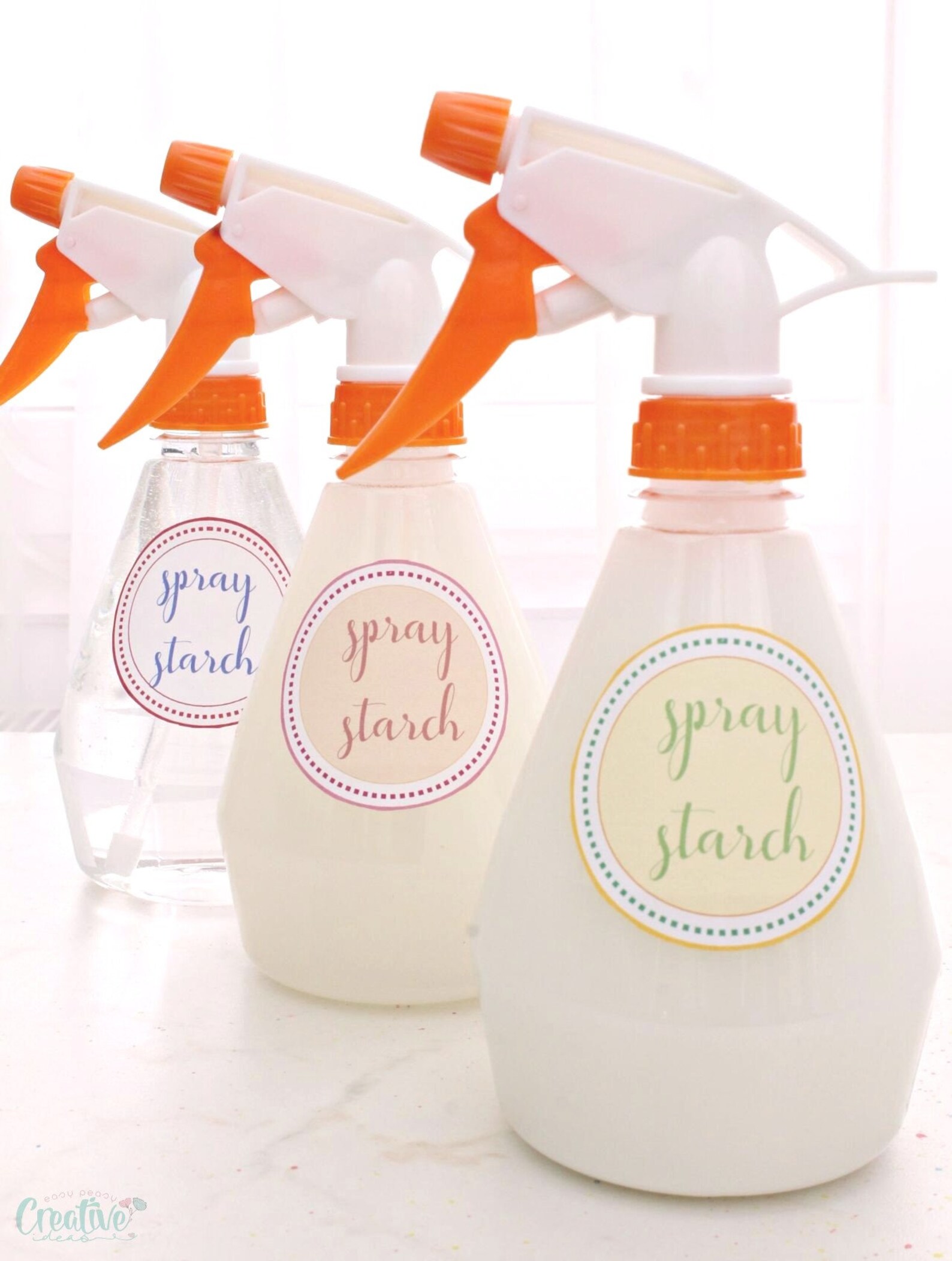 Spray Starch Labels, DIY Spray Starch Labels, Printable Spray Starch ...