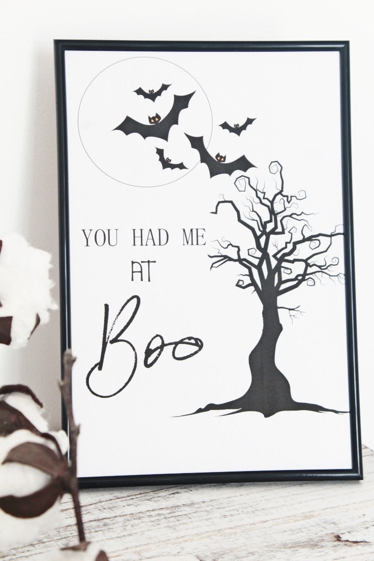 Halloween Boo Sign, Boo Sign, Boo Printable, Boo Printout, Boo Sheet ...