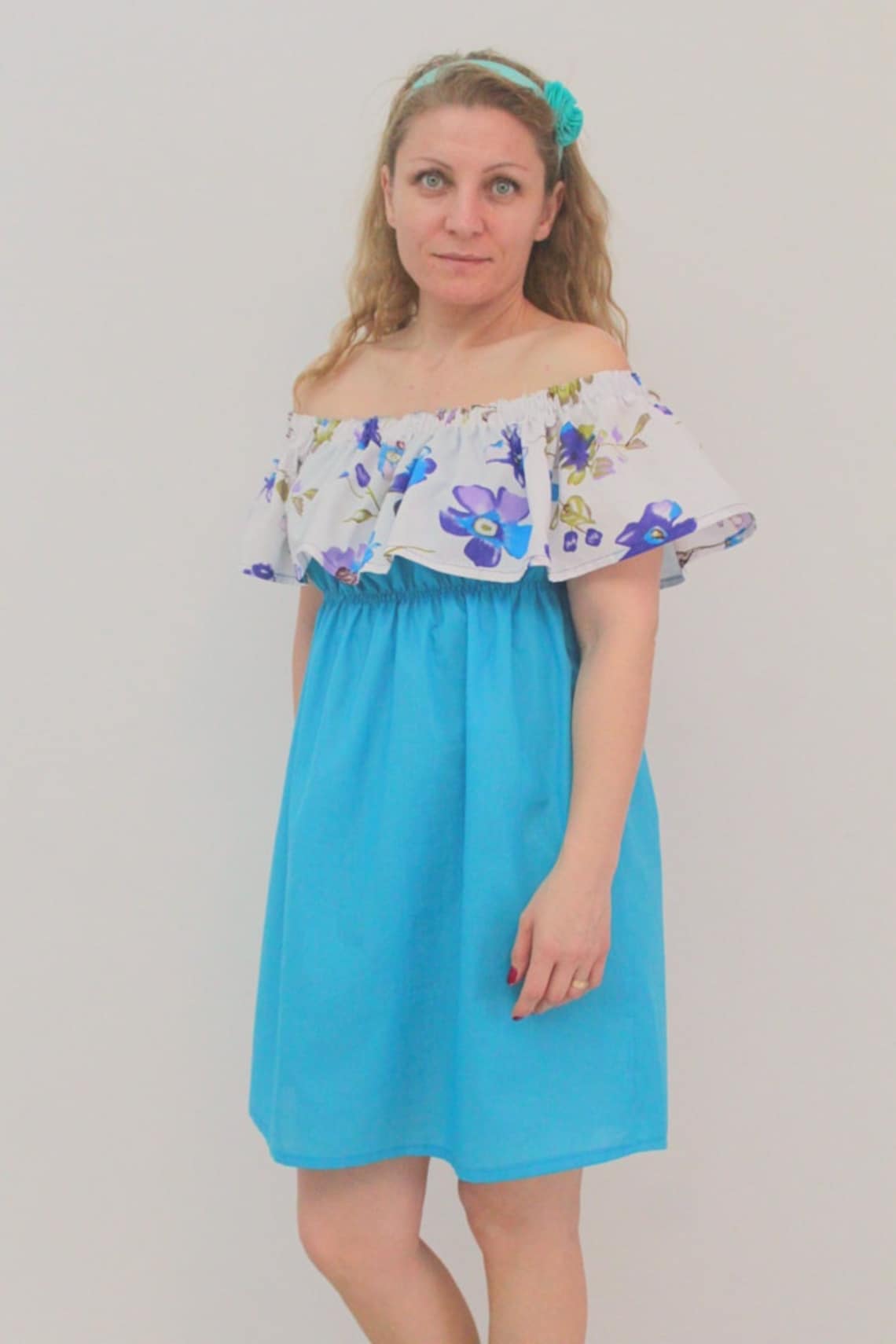 Off the Shoulder Dress Pattern, off Shoulder Dress Sewing Pattern, off ...
