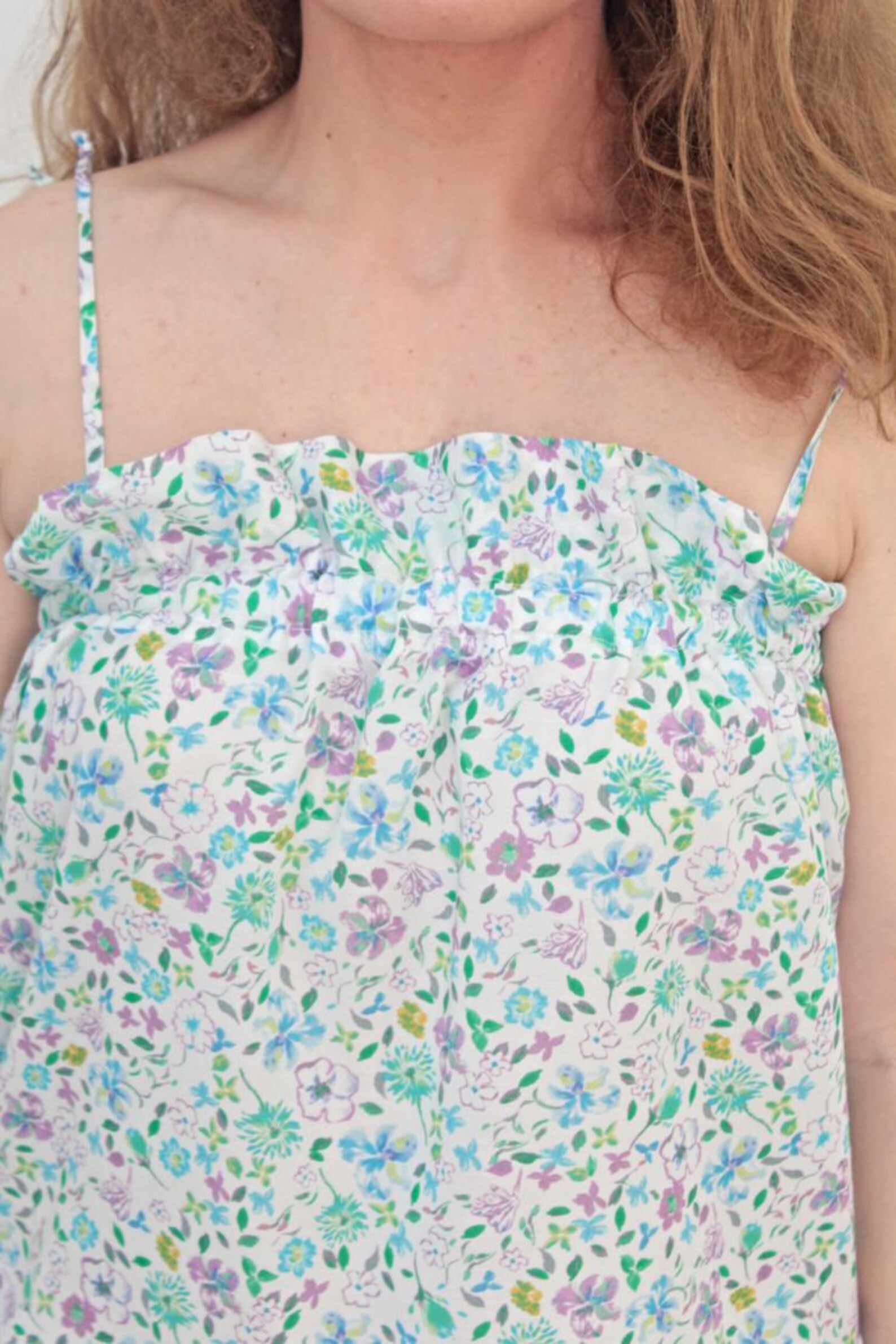 Gathered Top Camisole Sewing Pattern, Camisole Pattern, Gathered ...