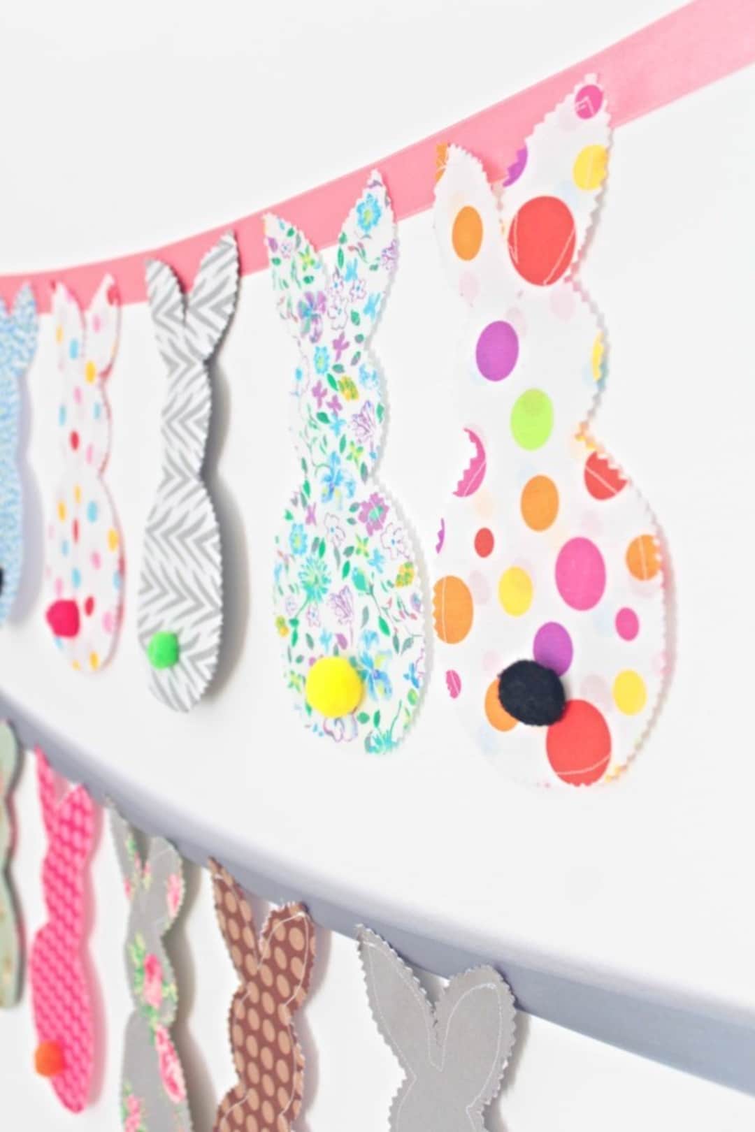 Bunny Banner Template, Bunny Banner, Easter Bunny Banner, Easter Banner ...