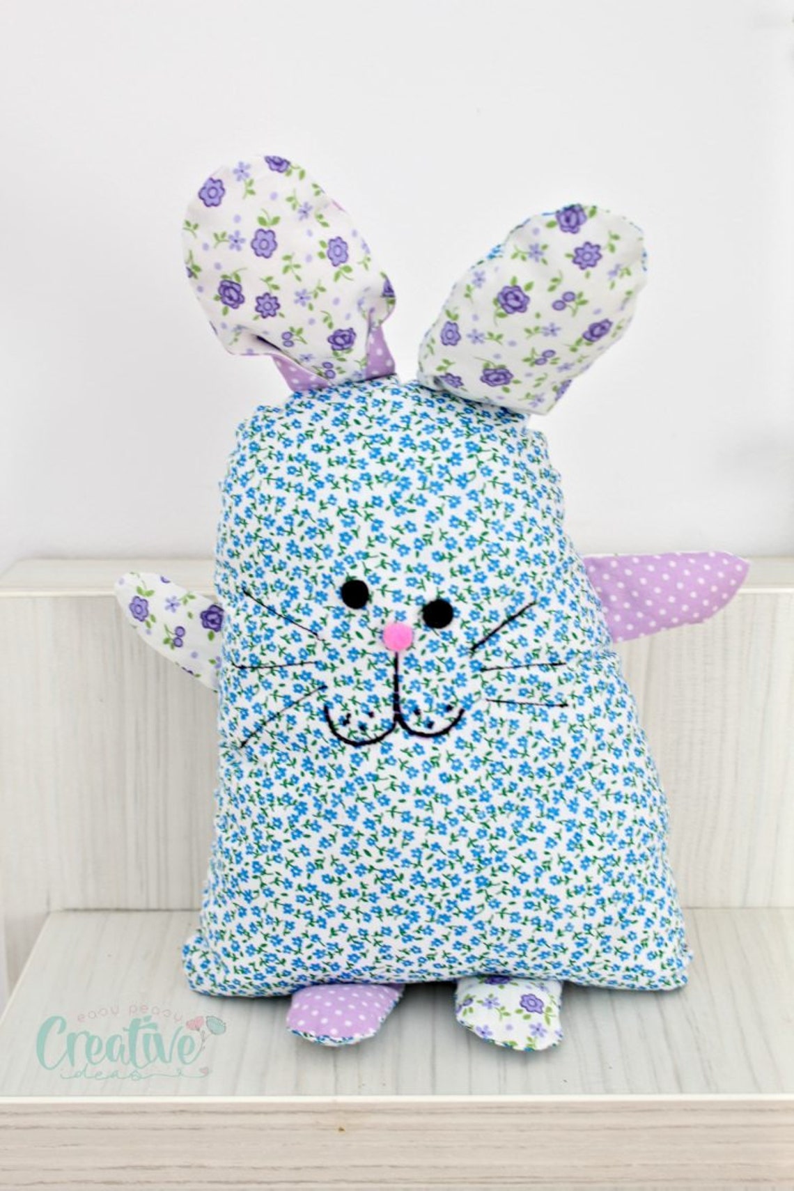 Bunny Pillow Sewing Pattern, Bunny Sewing Pattern, Bunny Pillow, Bunny ...