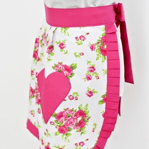 Half Apron With Heart Pockets Sewing Pattern - Etsy