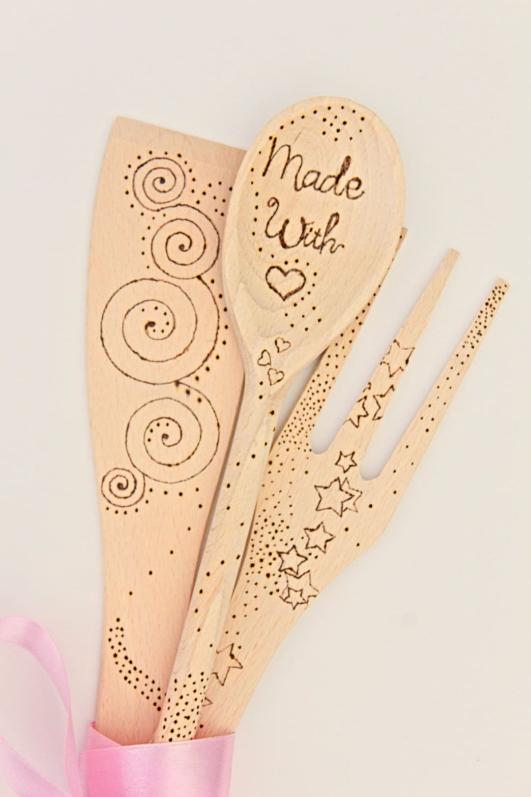 Wood Burned Spoons Design Templates/personalized Wooden Spoons/wood ...