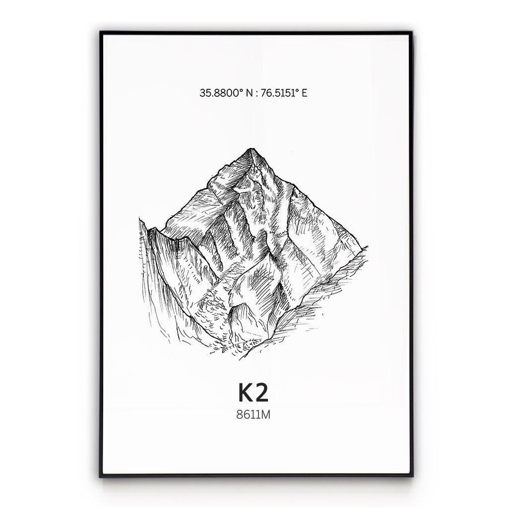 K2 Poster Wall Art - Etsy