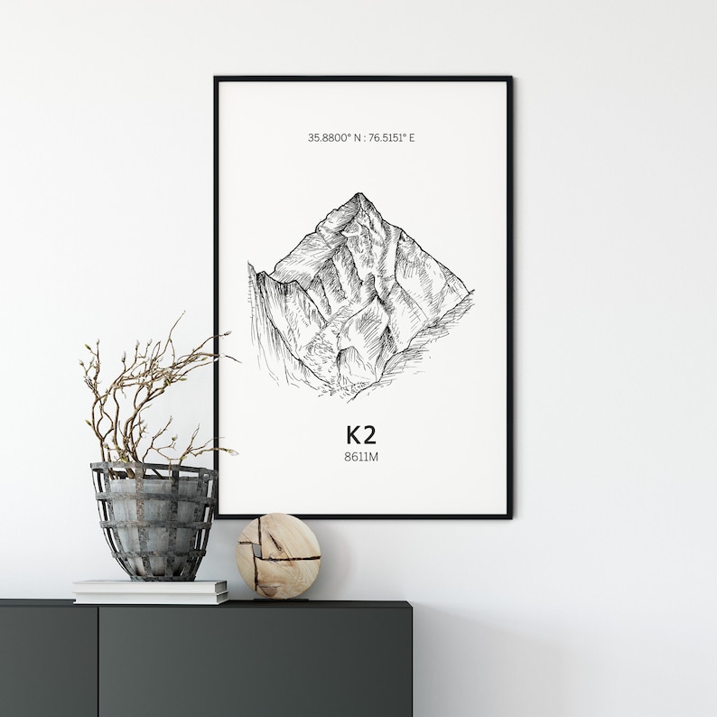 K2 Poster Wall Art - Etsy