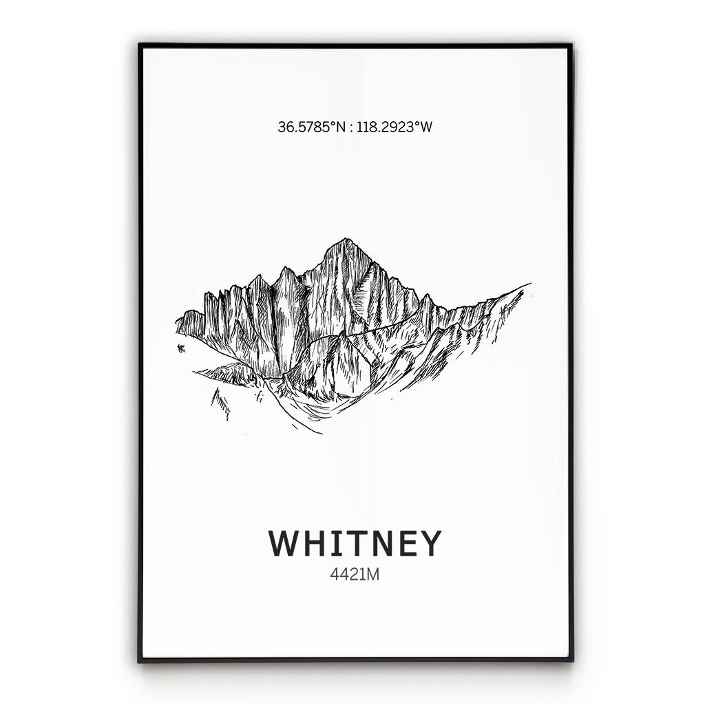 Mount Whitney Poster Wall Art - Etsy