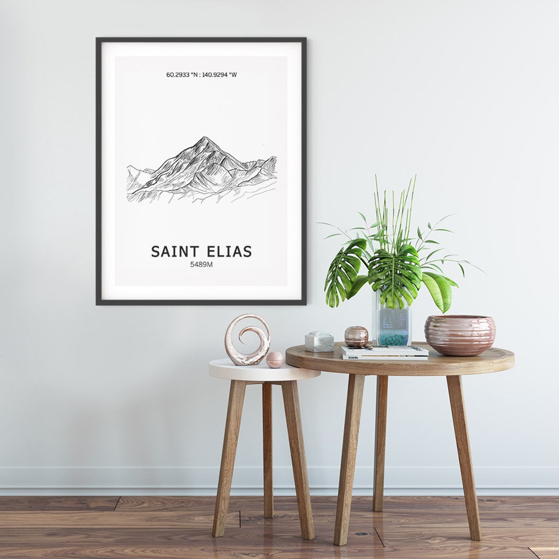 Mount Saint Elias Poster Wall Art - Etsy