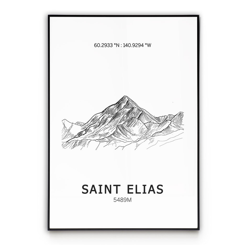 Mount Saint Elias Poster Wall Art - Etsy