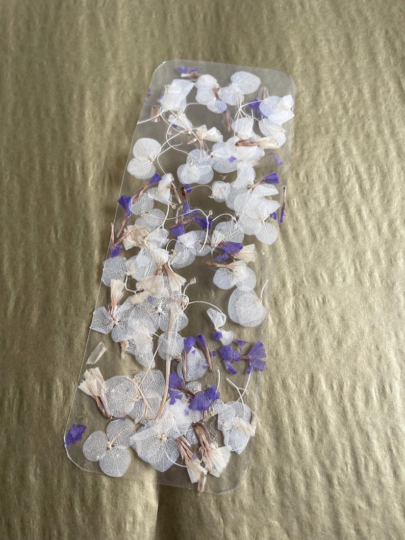 Laminated Bookmark With Pressed Leaves and Flowers - Etsy
