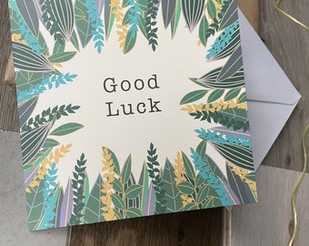 Good Luck Blank Card - Etsy