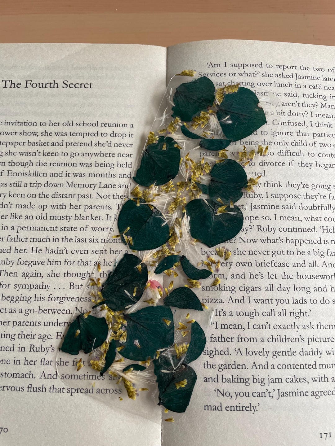 Laminated Bookmark With Pressed Leaves and Flowers - Etsy