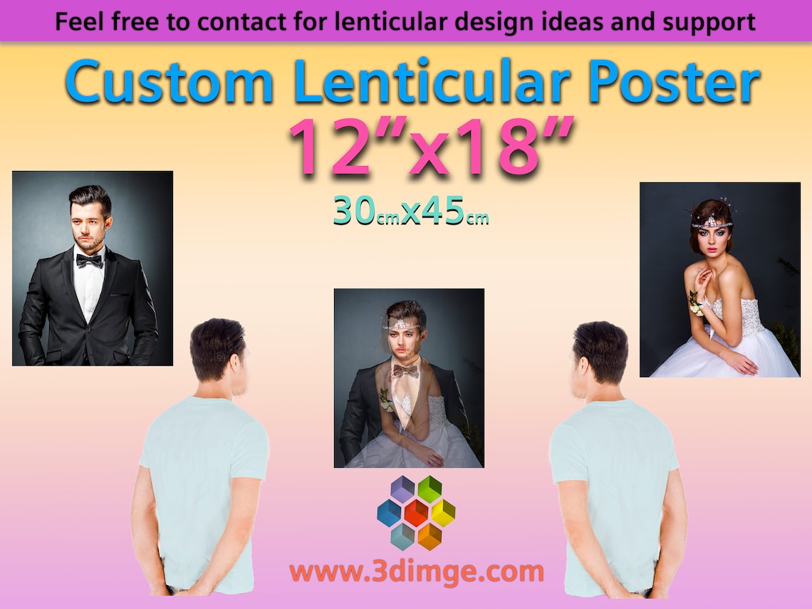Custom Lenticular Poster From Your Photos - Etsy