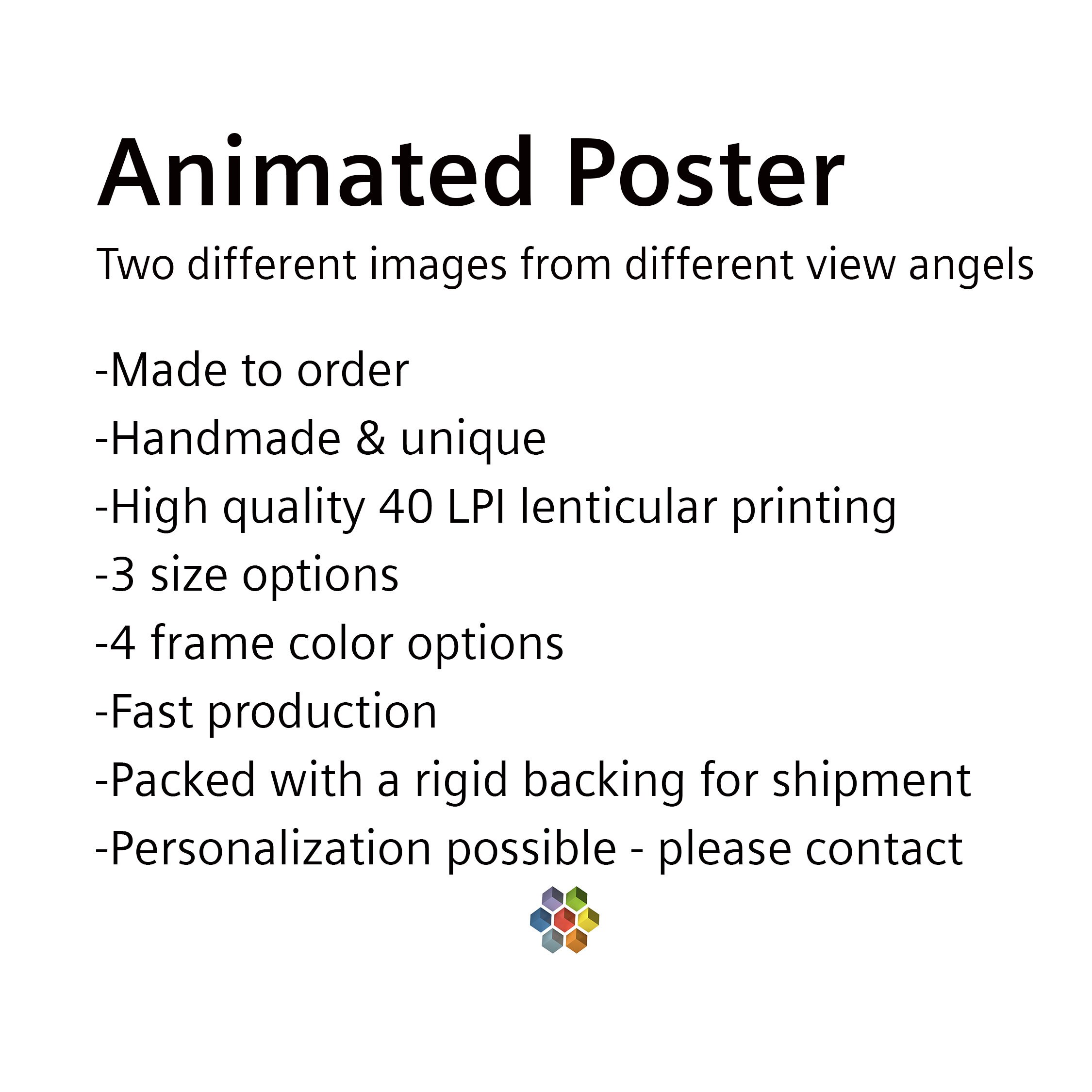 American Gothic Animated Poster, Vintage Wall Art, Decor, 3D Lenticular ...