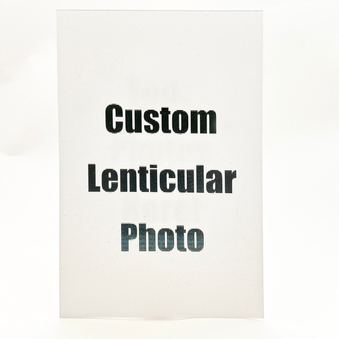 Custom 3D Lenticular Photo, Animated, Personazlized, Card, Moving ...