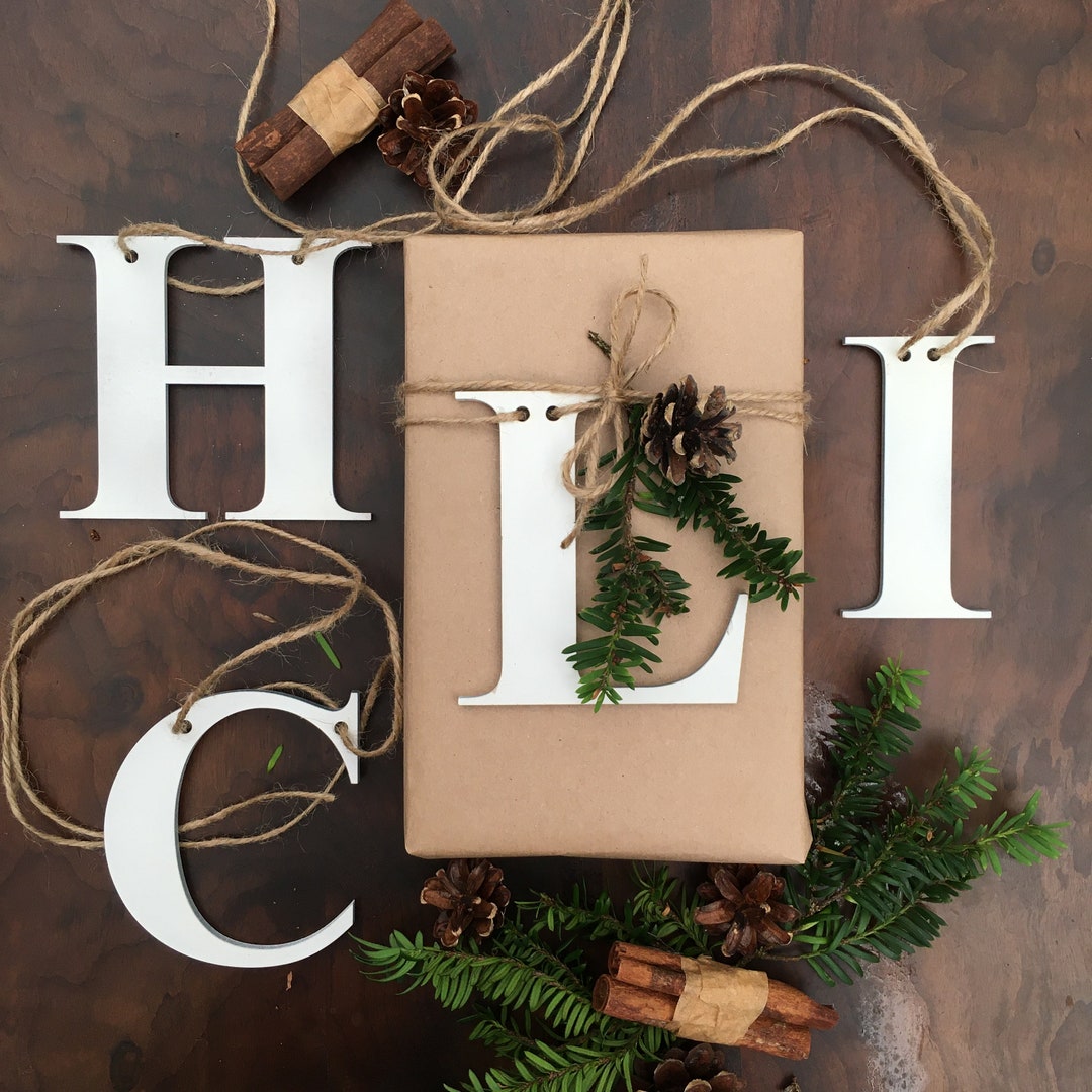 Wooden Letters Gift Tags 10cm X 4mm Name Labels - Etsy