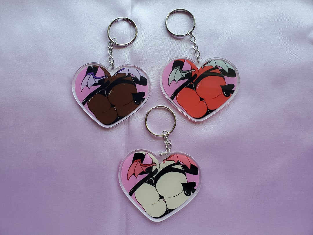 Juicy Succubus Booty Keychain - Etsy