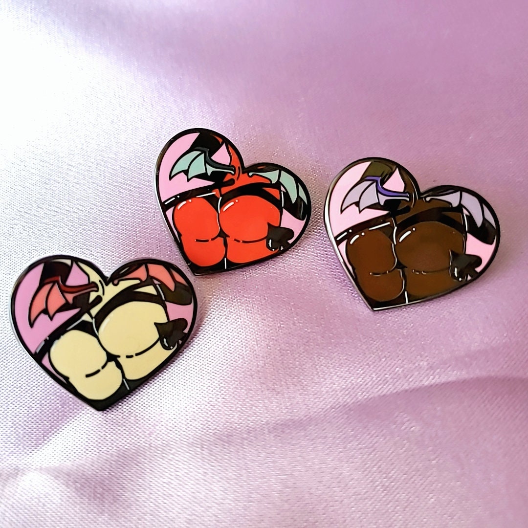 Juicy Succubus Booty Enamel Pins - Etsy