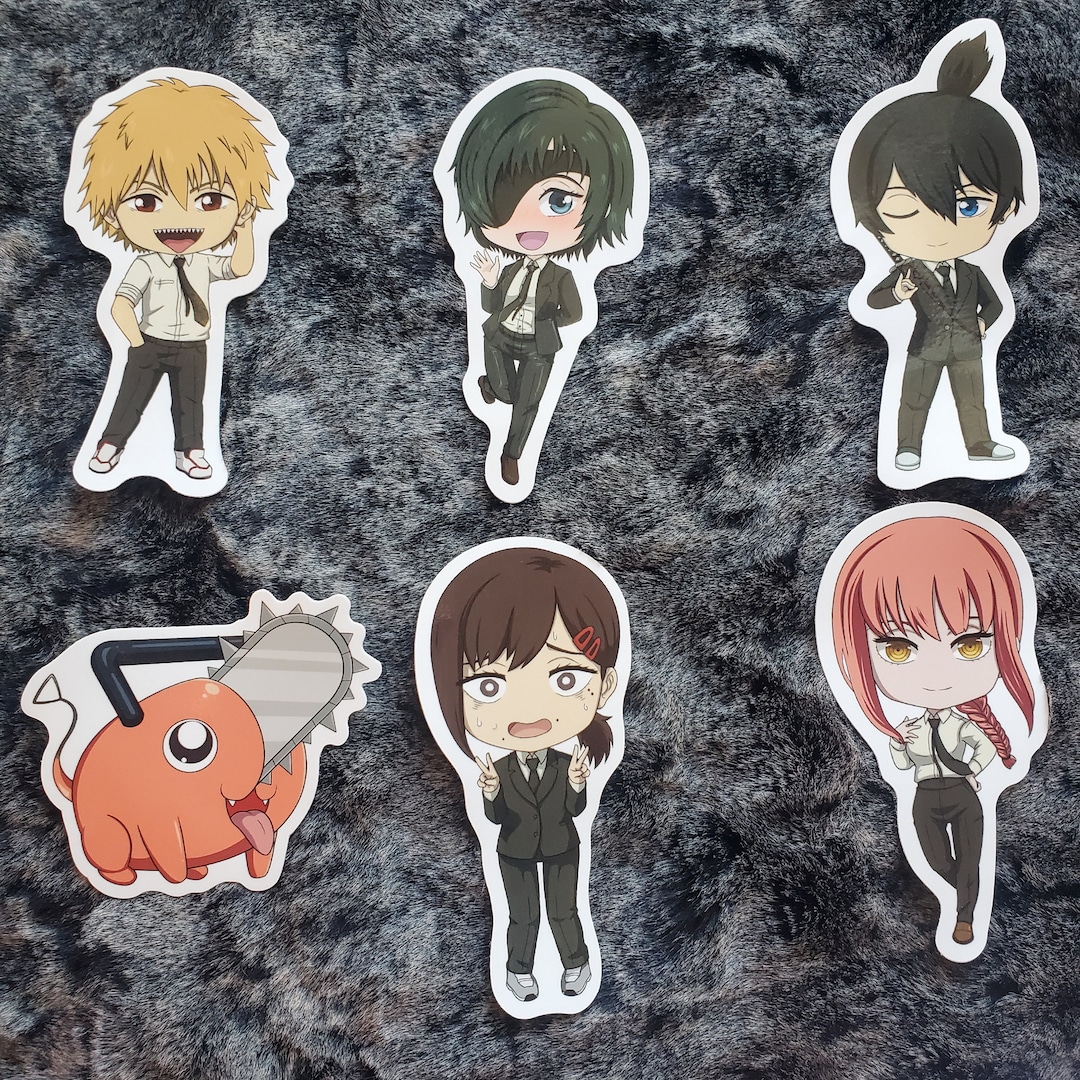 Chainsaw Man Chibi Stickers - Etsy