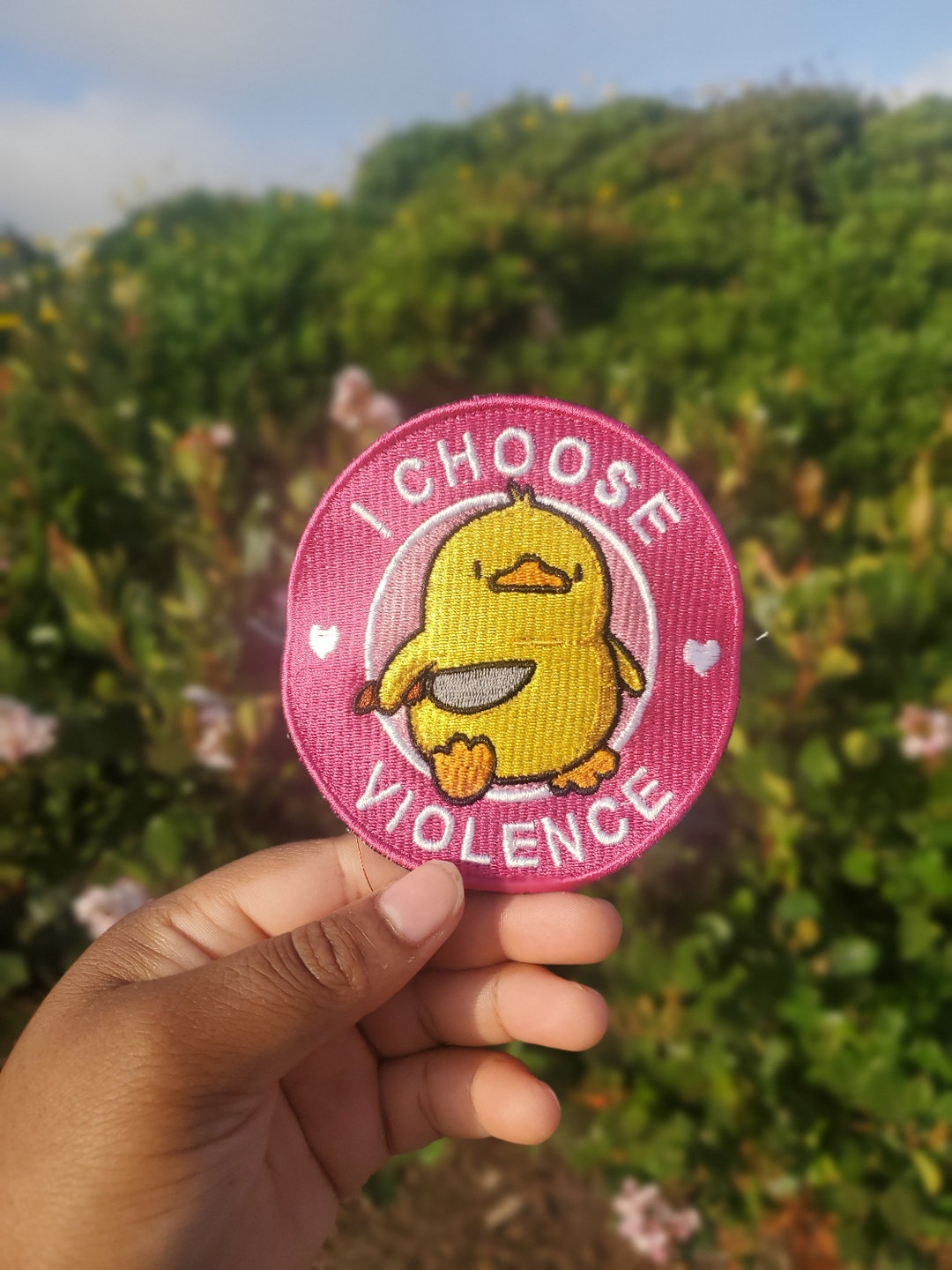 I Choose Violence Duck Patch - Etsy