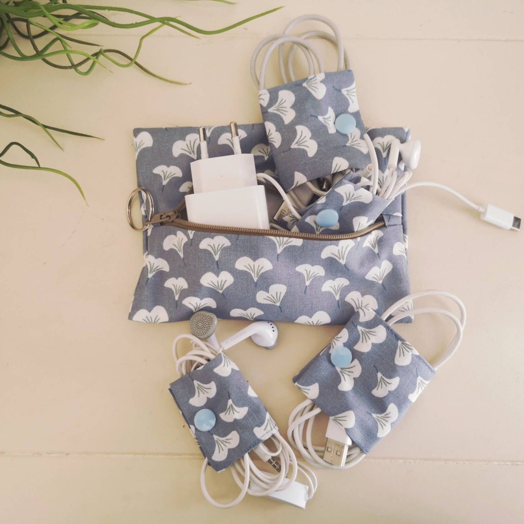 Cable Ties, Phone Earphone Ties, Organizer, Flat Zippered Cord Storage ...