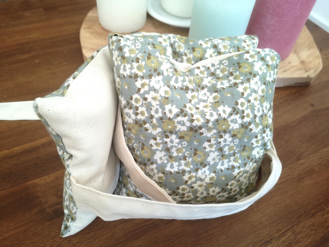 Large Removable Dry Cervical Hot Water Bottle With Organic Flax Seeds ...