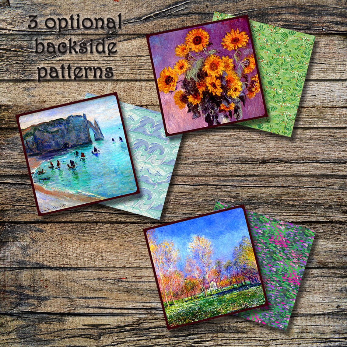 MEMORY MATCHING GAME - Claude Monet (2). Printable, Matching Cards ...