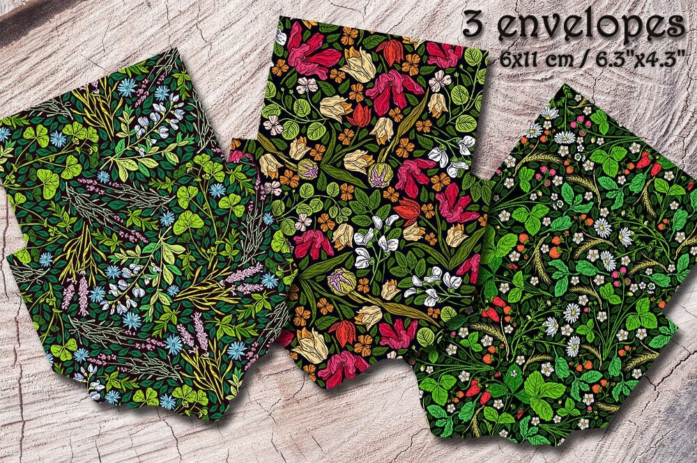 ENVELOPES - Flowers (1). Printable, Digital, Instant Download, Envelope ...