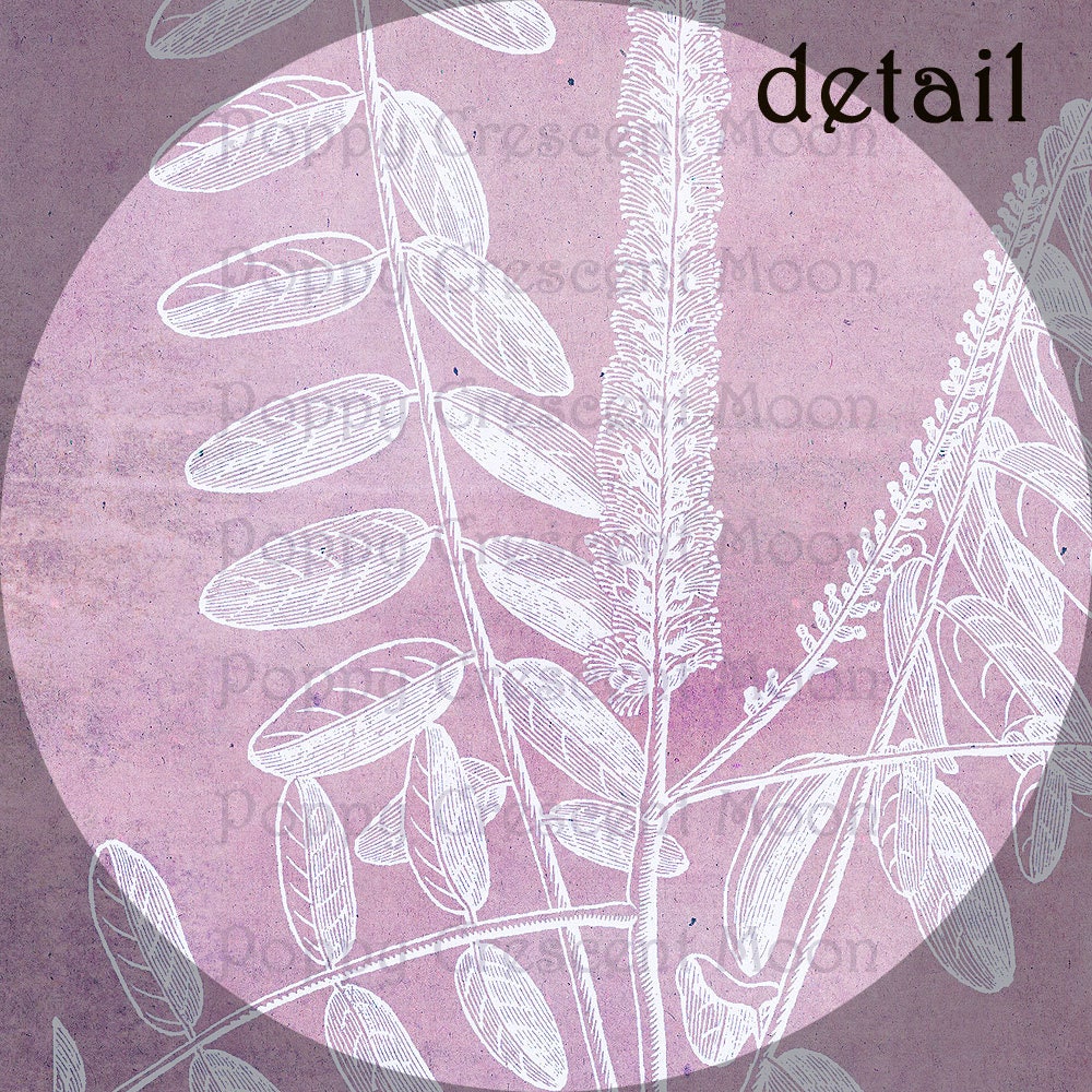 DIGITAL PAPERS - Plants Woodcuts (5). Printable, Digital Paper, Collage ...