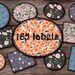 LABELS Retro Flowers 2. Printable, Label, Tag, Digital Collage Sheet ...