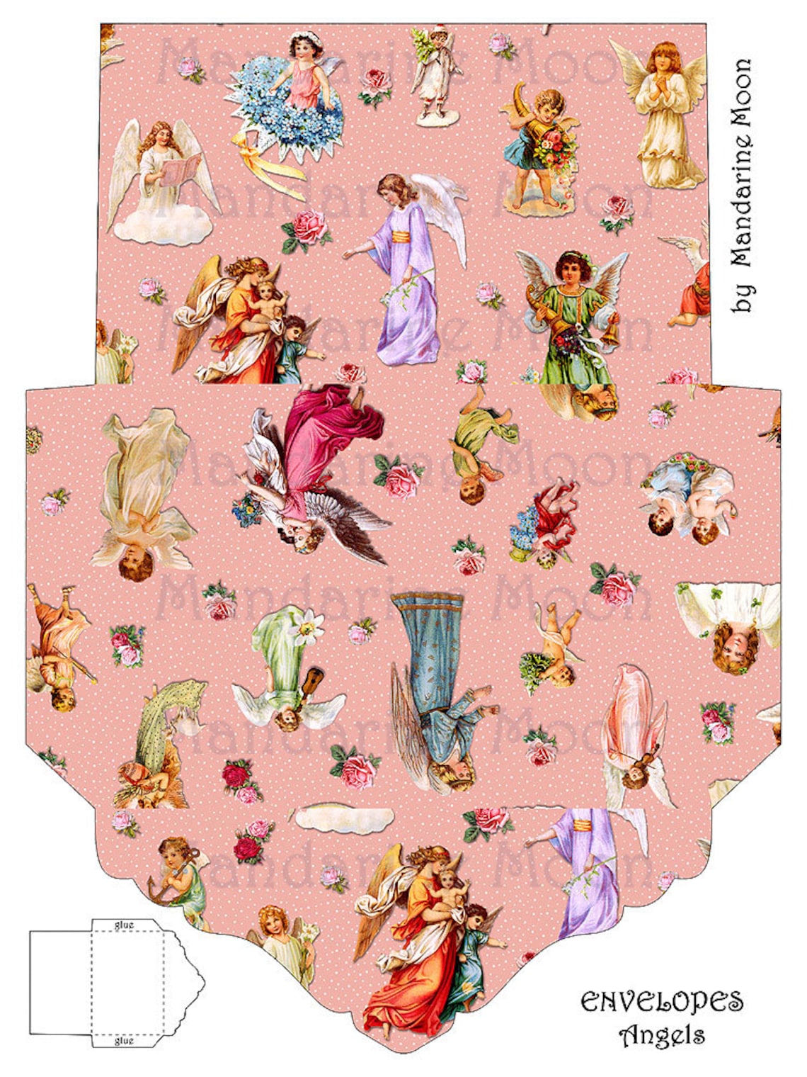 ENVELOPES - Angels. Printable, Digital, Instant Download, Envelope ...