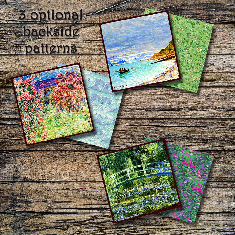 MEMORY MATCHING GAME - Claude Monet (1). Printable, Matching Cards ...