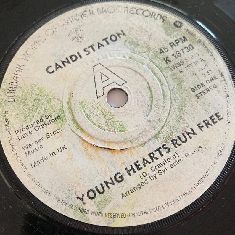 Candi Staton Young Hearts Run Free: Real 45 Vinyl Framed - Etsy