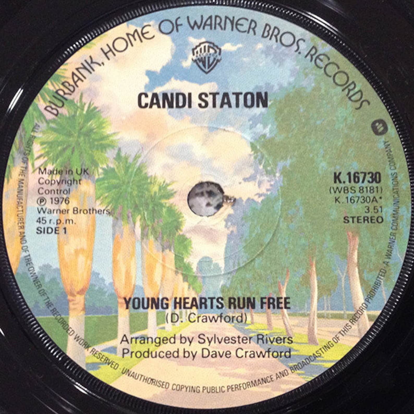 Candi Staton Young Hearts Run Free: Real 45 Vinyl Framed - Etsy