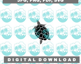 Guam Hooked Turtle Car Decal - Etsy