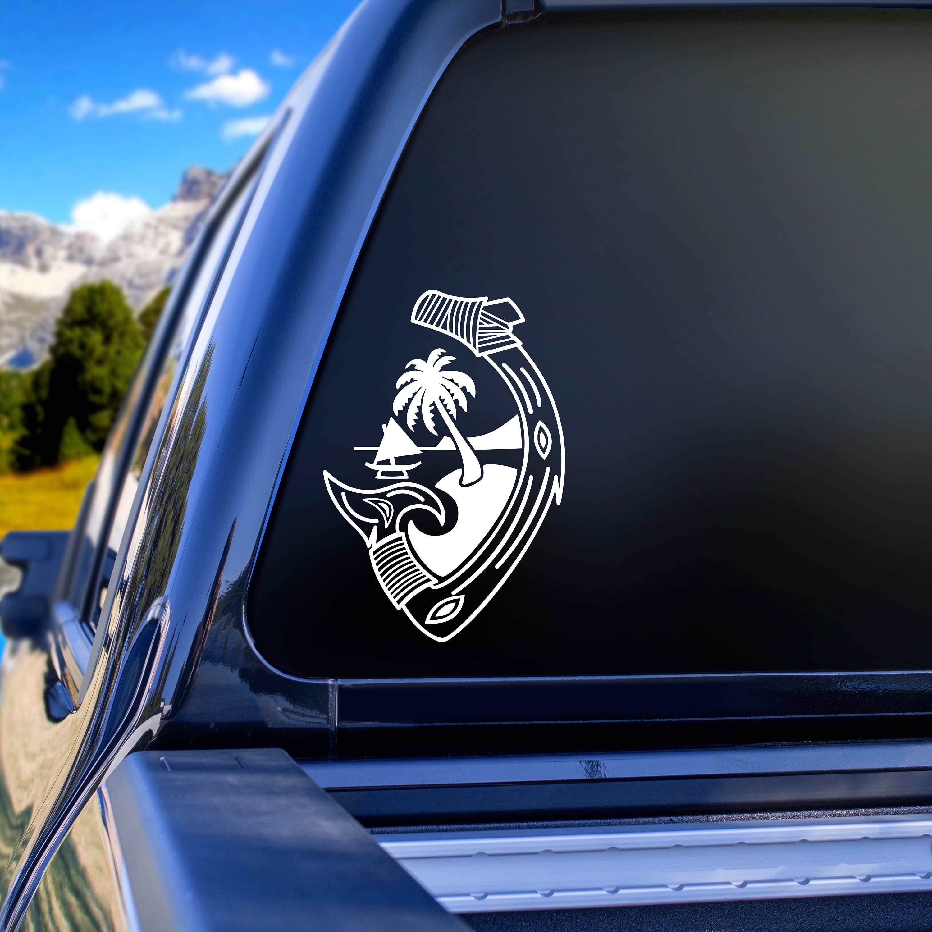 Guam Hook Decal - Etsy