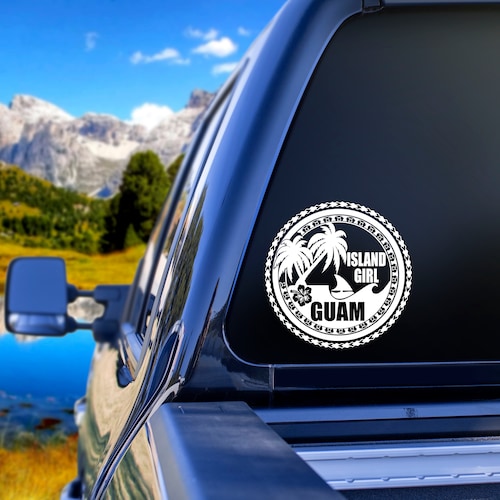 Guam Sticker Turtle With Seal of Guam Sticker Vinyl Decal - Etsy