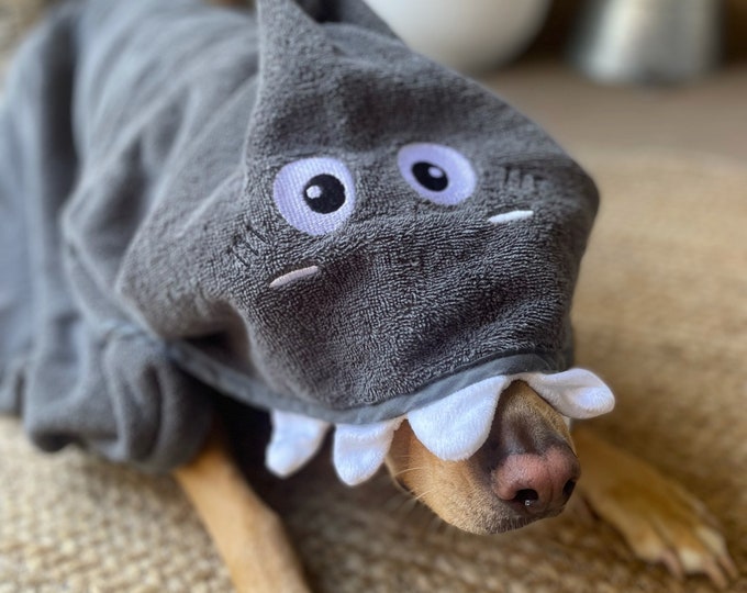 Shark / Dog Bath Towel / Dog Beach Towel / Dog Towel / Shark Week ...