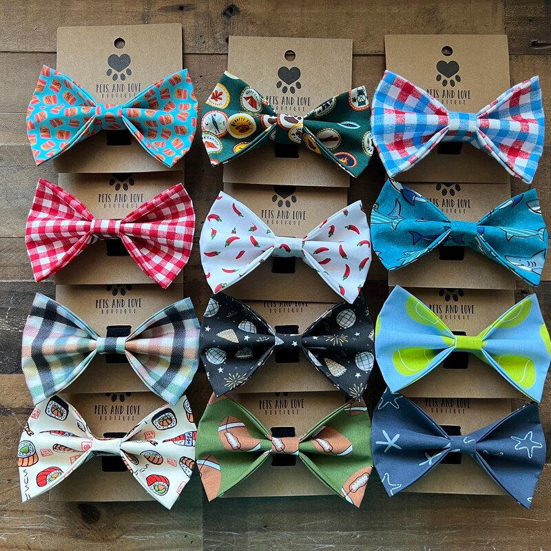 Large Dog Bow - Etsy