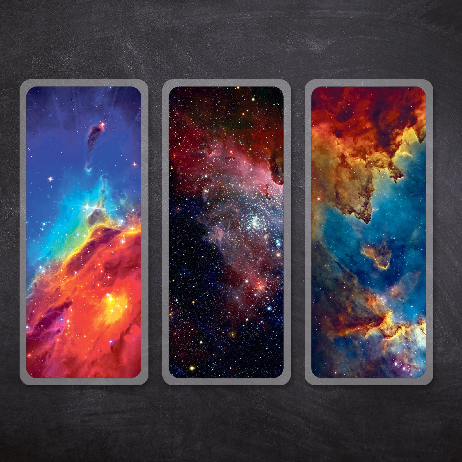 Galaxy Bookmarks for Book Lover Gift Bookworm Gift Space Nebula ...