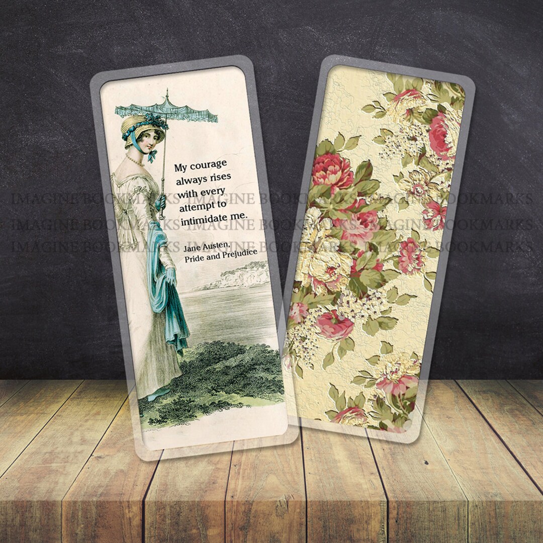 Jane Austen Quote Pride and Prejudice Bookmark, JAA03B - Etsy