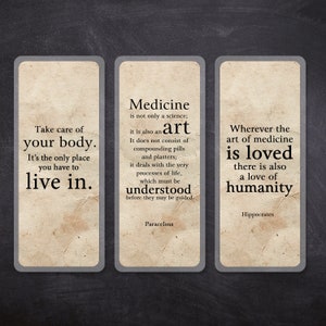 Human Anatomy Bookmarks Medical Student Gift Hippocrates - Etsy