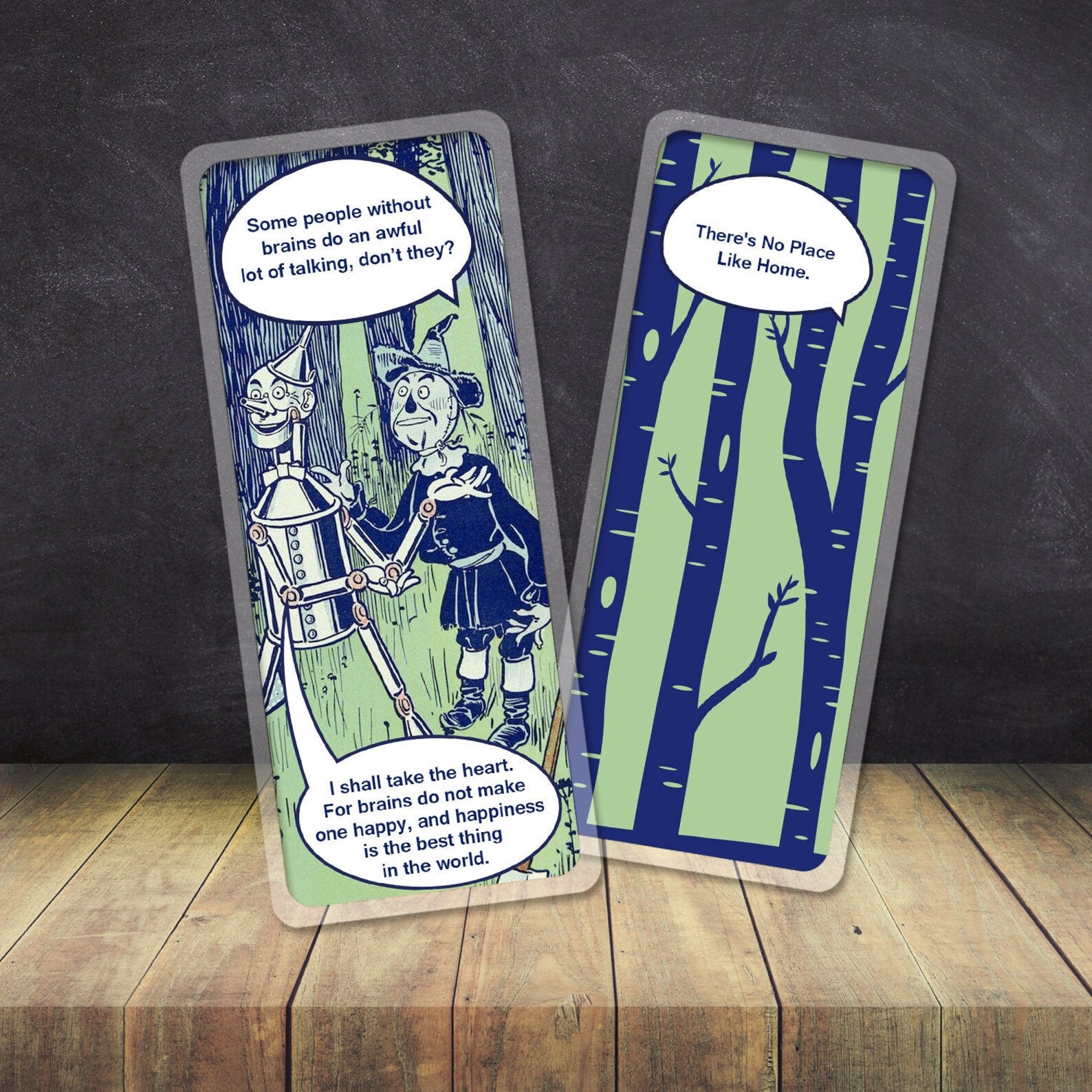 The Wonderful Wizard of OZ Bookmarks Scarecrow Tin Man Quotes - Etsy
