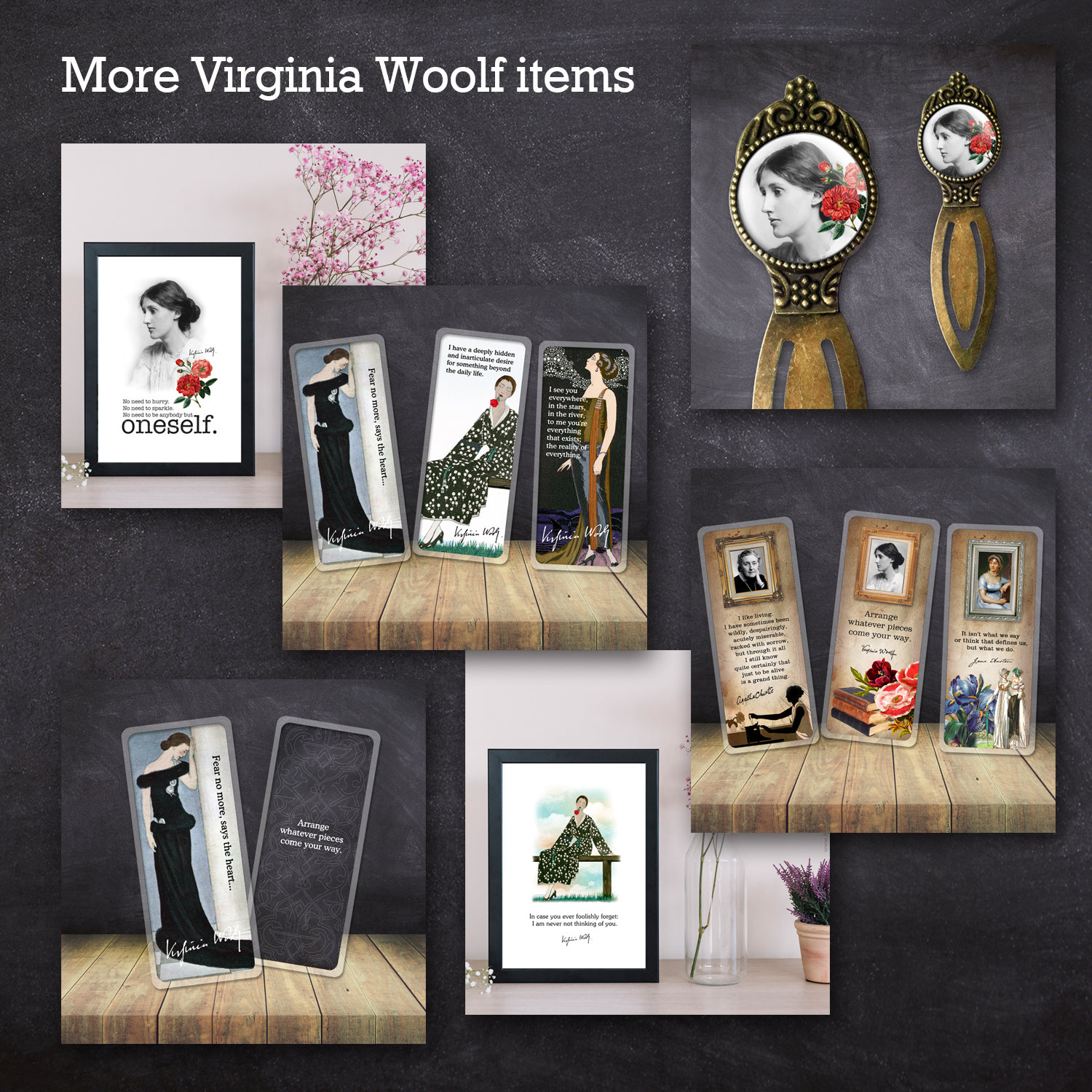 Virginia Woolf Bookmarks, Literary Quotes, Mrs Dalloway, A Room of One ...