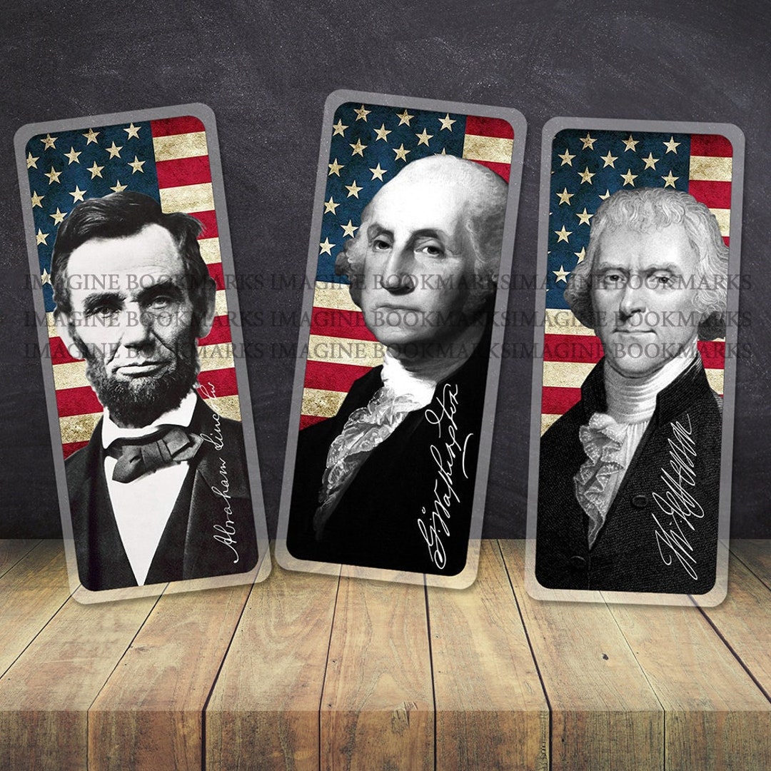 American Presidents Bookmarks, Quotes by Abraham Lincoln, George ...