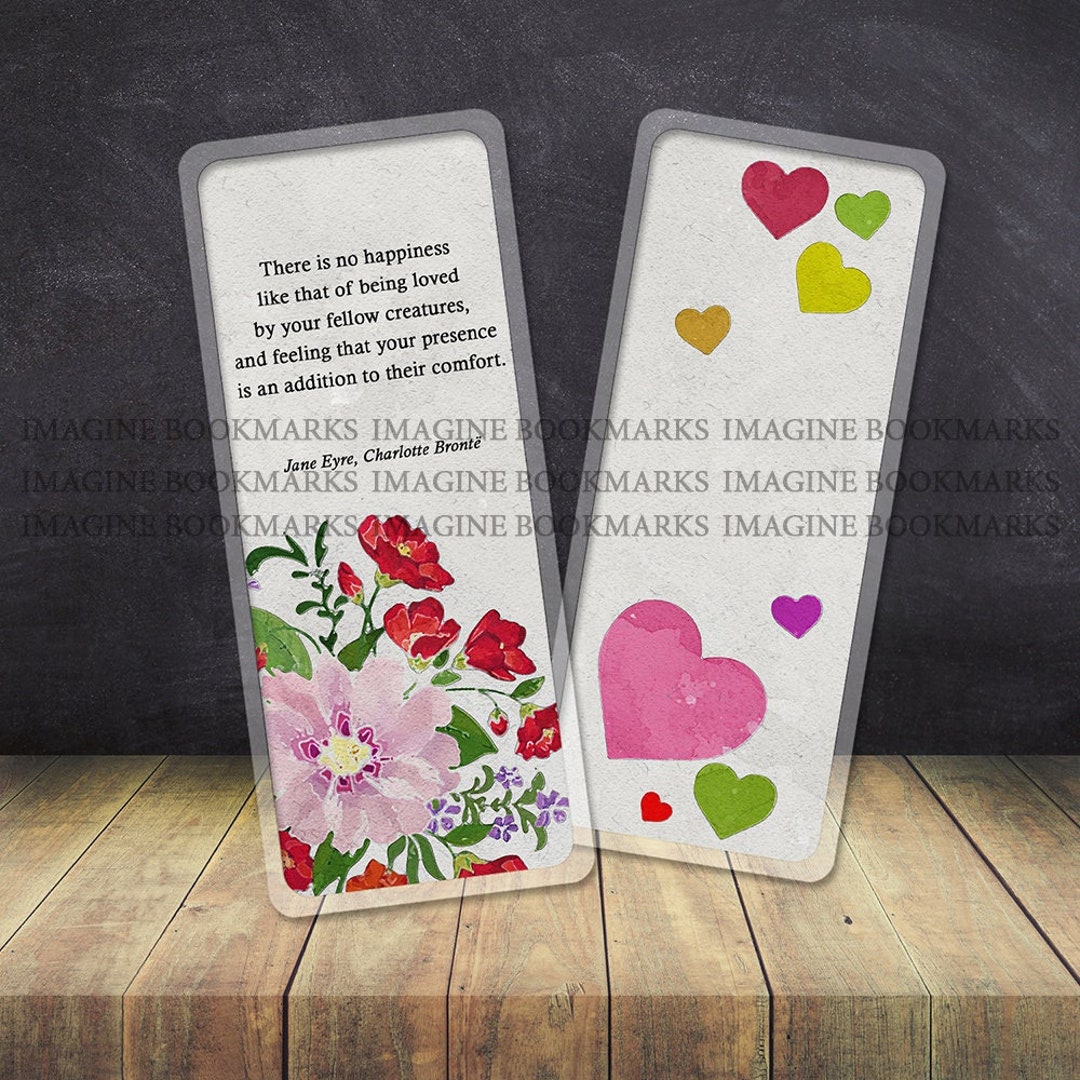 Jane Eyre Quotes Charlotte Bronte Bookmark for Book Lover, CHB03B - Etsy