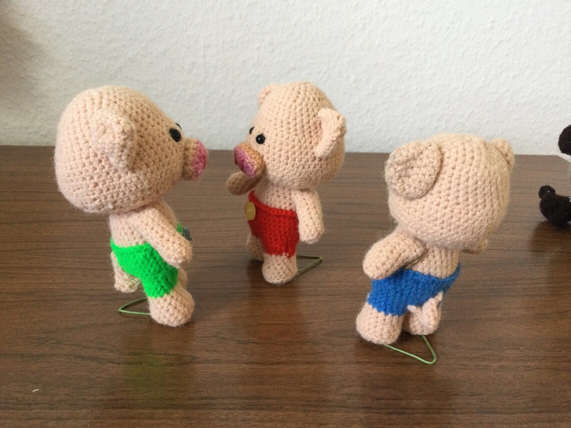 The 3 Little Pigs and the Wolf. A Toy Visual Educational Aid. - Etsy